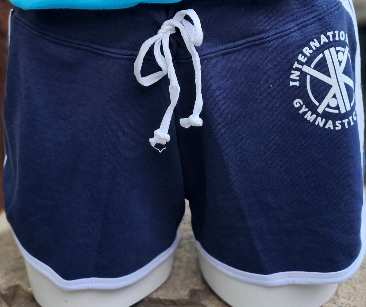Blue/White Relay Shorts – International Gymnastics Camp
