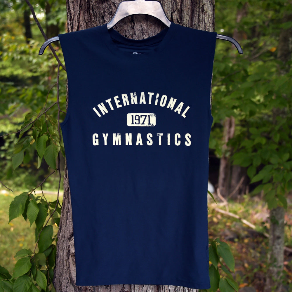 Navy Workout Tank – International Gymnastics Camp